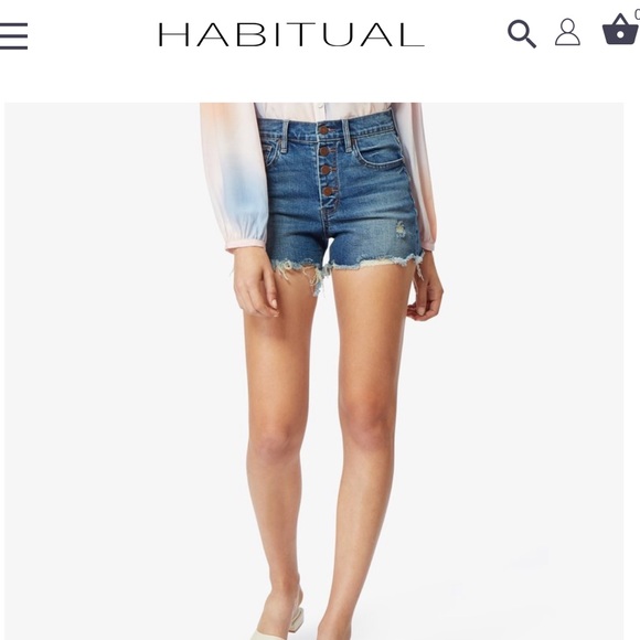 Habitual | Shorts | Habitual Distressed Jean Short Button Fly 32 | Poshmark